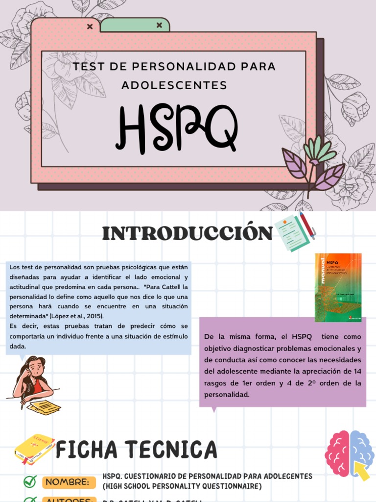 Test de Personalidad para Adolescentes | PDF | Evaluación | Las emociones