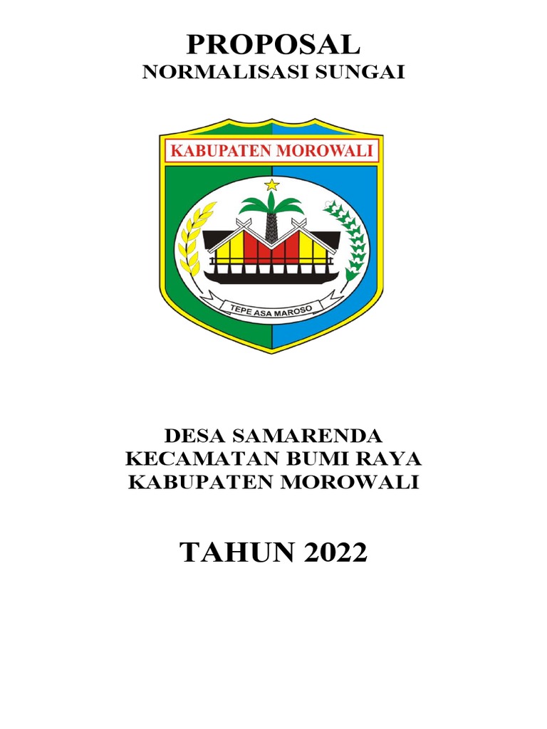 Proposal Normalisasi Sungai Samarenda | PDF