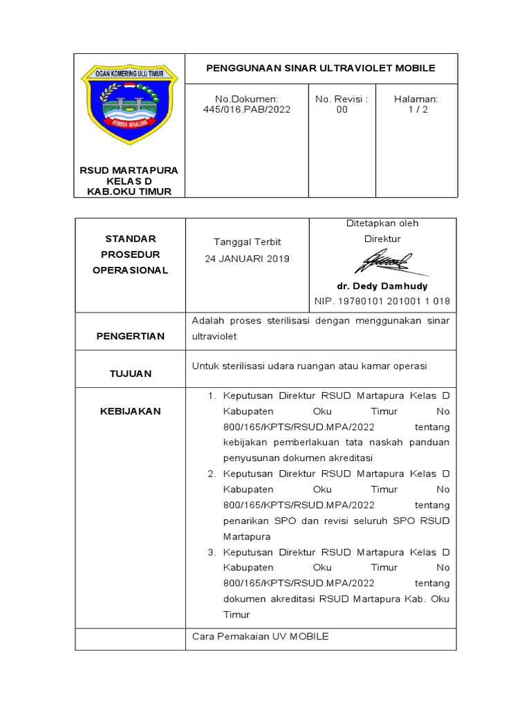 Spo Sinar Ultraviolet Mobile | PDF