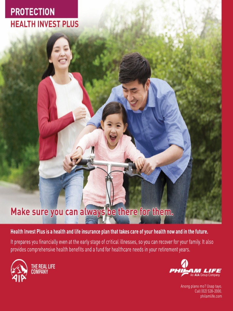 AIA Philam Life Health Invest Plus Brochure | PDF