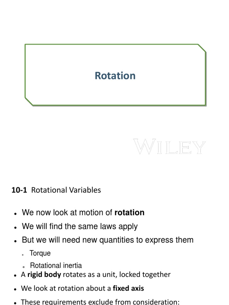 Rotation Pdf Rotation Around A Fixed Axis Torque