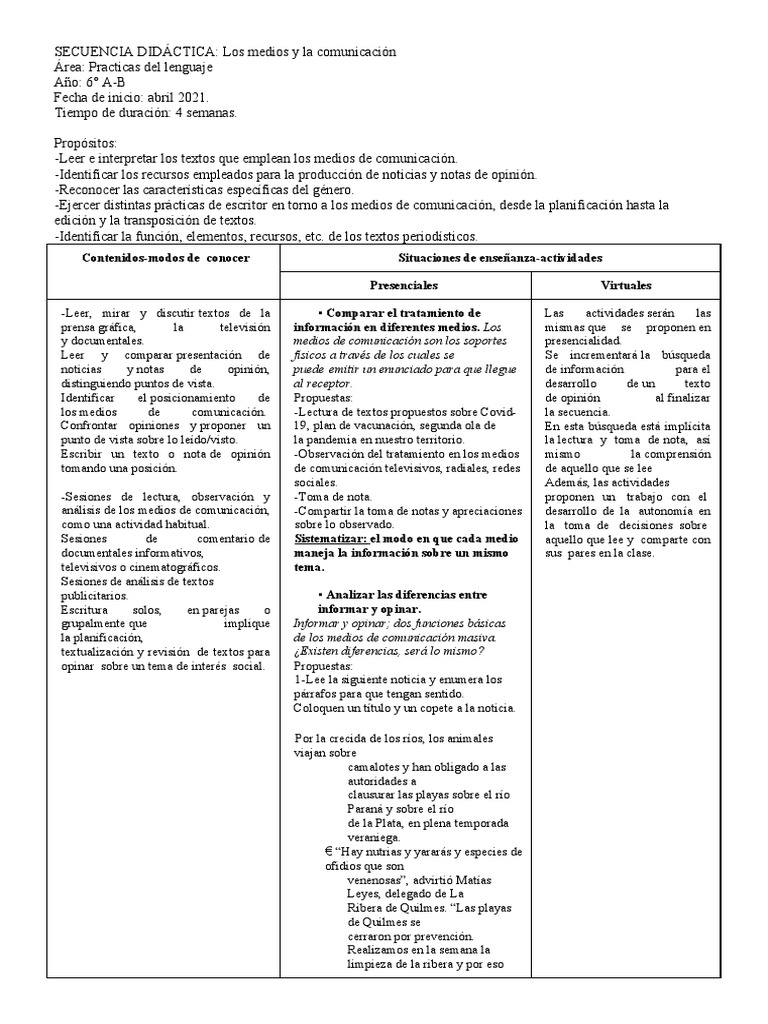 Los Medios Y La Comunicación Pdf Periodismo Comunicación