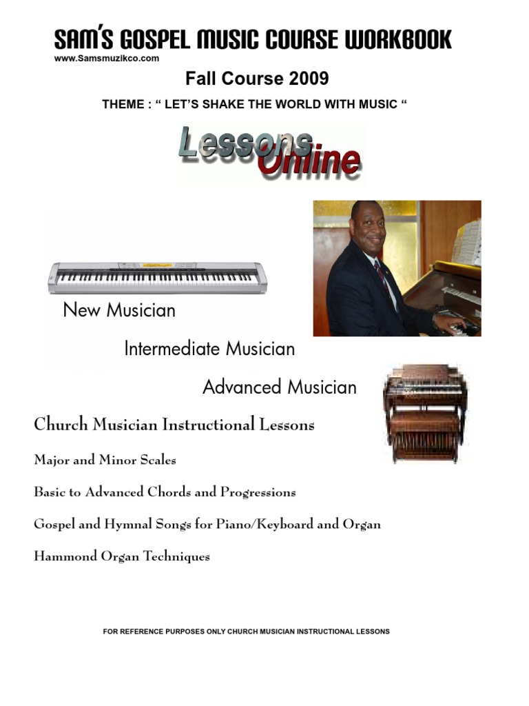 Gospel Piano Workbook | PDF | Chord (Music) | Elements Of Music