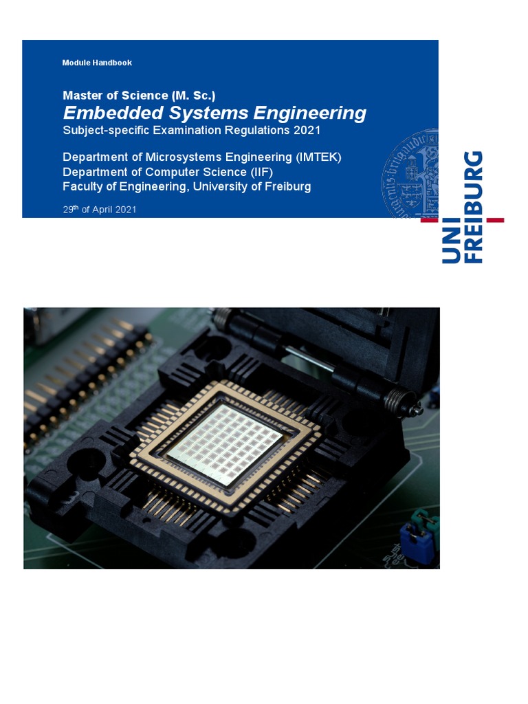 Modulhandbuch MSC Embedded Systems Engineering PO 2021 Stand 2021-05-12 | PDF | Master's Degree ...