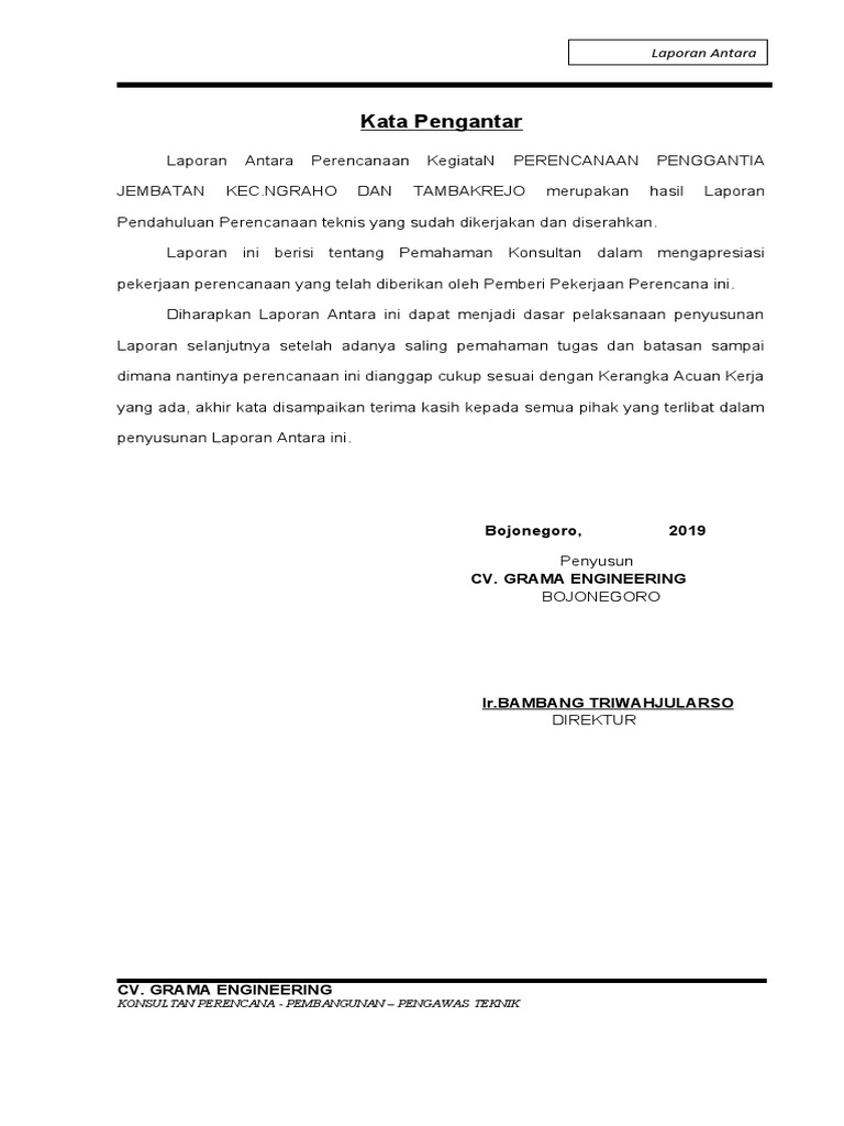 Lap Antara Perencanaan | PDF | Bisnis