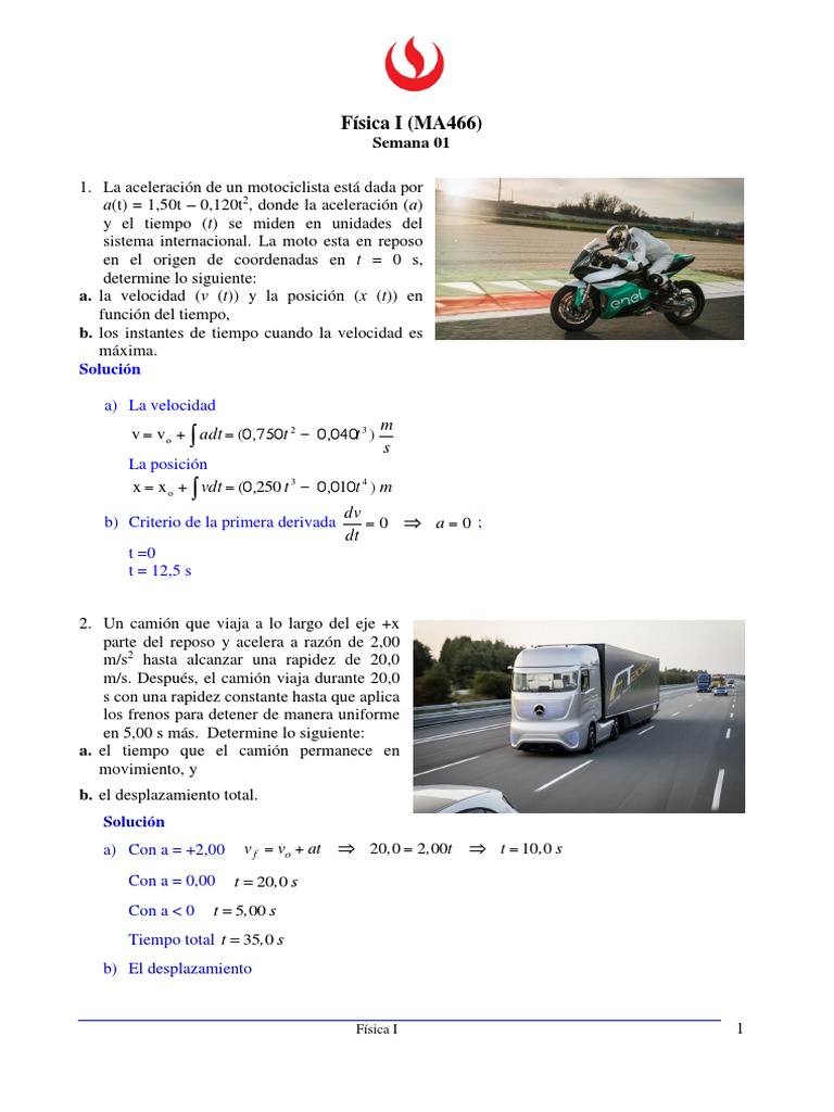 Ejercicios - Conceptos Generales y MRUV PPT - SOL | PDF | Ciencia y matemáticas | Tecnología
