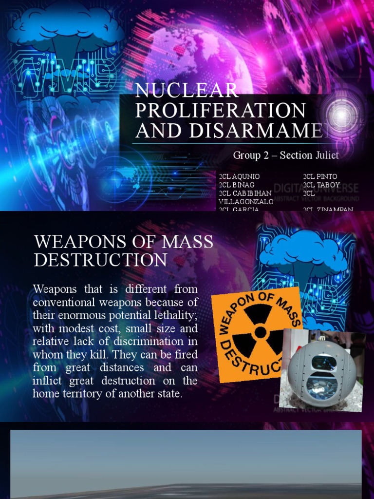Nuclear Proliferation and Disarmament | PDF | Nuclear Proliferation ...