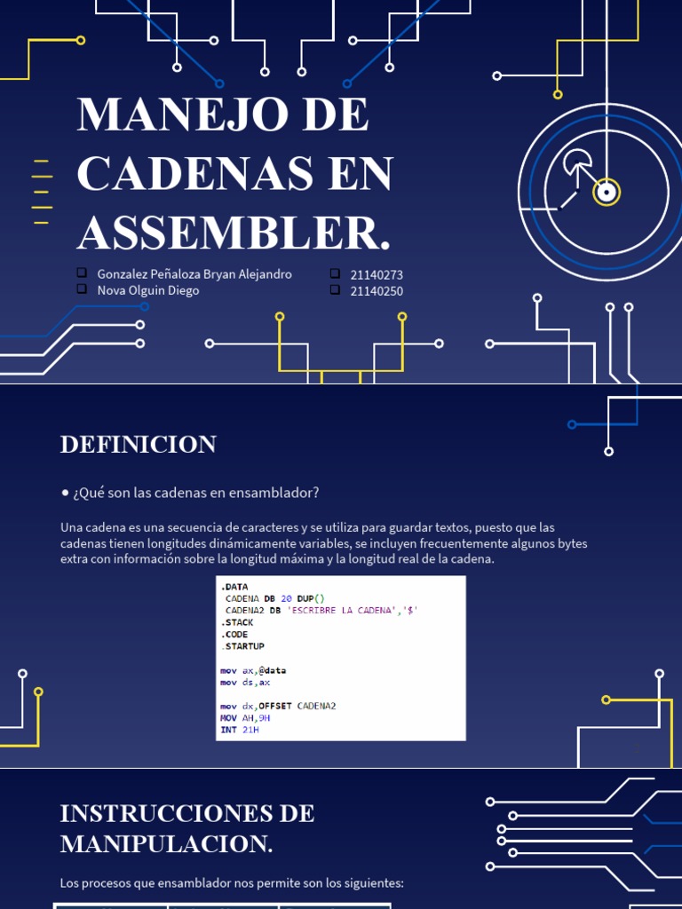 Manejo de Strings | PDF | Lenguaje ensamblador | Software Manejo de Strings | PDF | Lenguaje ensamblador | Software