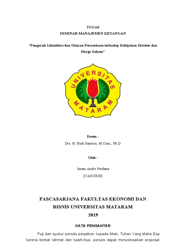 Imam Andre Perdana (I2a018030) | PDF