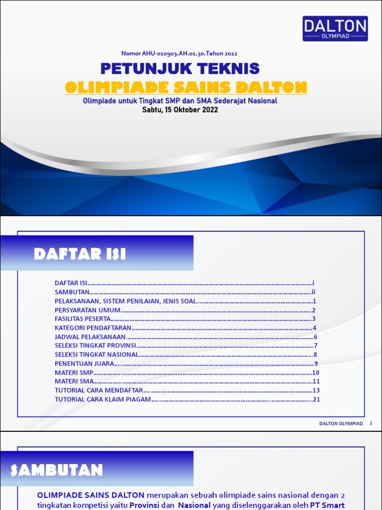 Juknis Osd - Dalton | PDF
