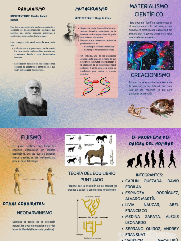 Tríptico | PDF | Evolución | Evolución biológica