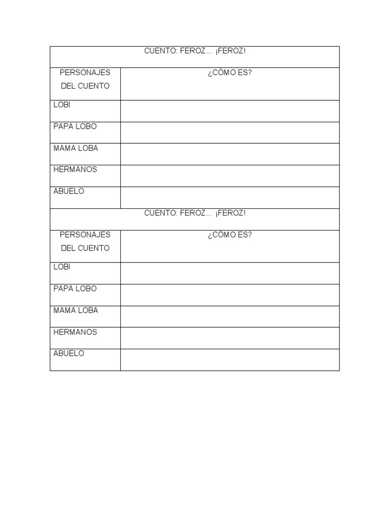 Cuento Feroz Feroz | PDF