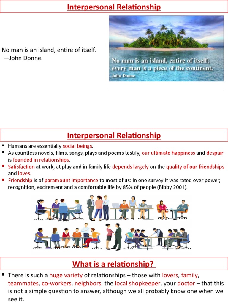 Interpersonal Relationships Explained | PDF | Attachment Theory | Evolution