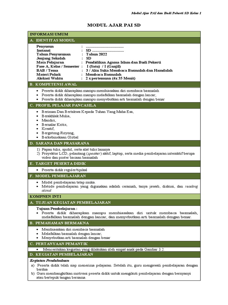 Modul Ajar 3. Bab 3 | PDF | Karier & Perkembangan | Kajian Bahasa Asing