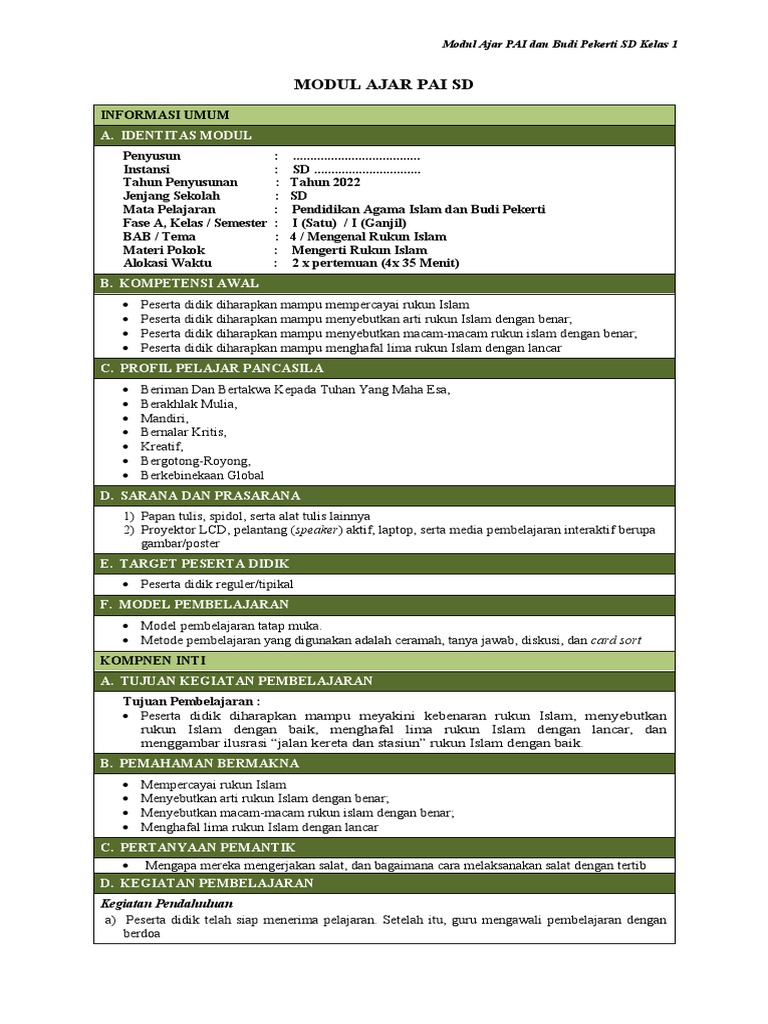Modul Ajar 4. Bab 4 | PDF