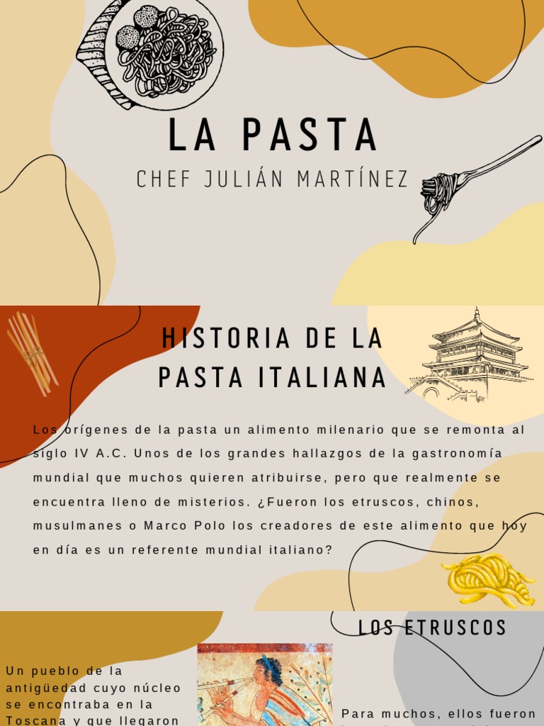 Investigación e Historia de La Pasta | PDF | Pasta | Alimentos