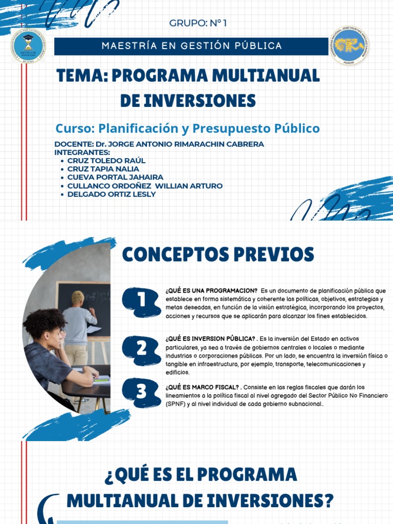 Programa Multianual de Inversiones: Herramienta clave para la planificación y ejecución de ...