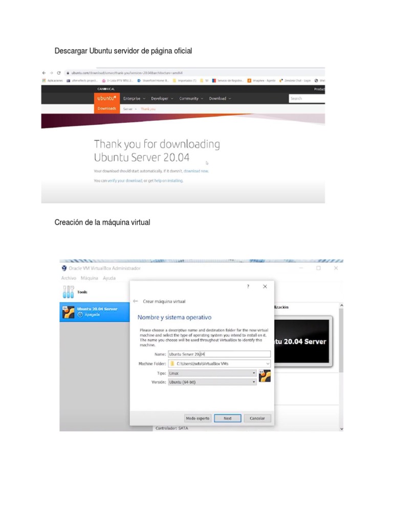 Instalar Ubuntu Server: Guía Paso a Paso | PDF | Informática