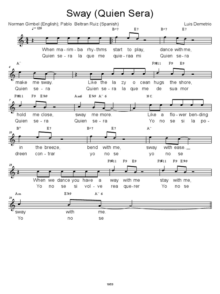 Sway Voz Con Letra | PDF | Individual