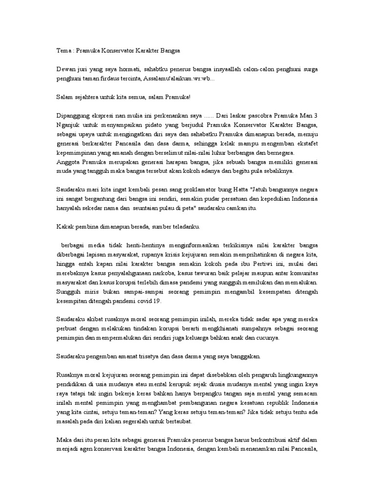 Pidato Pramuka | PDF