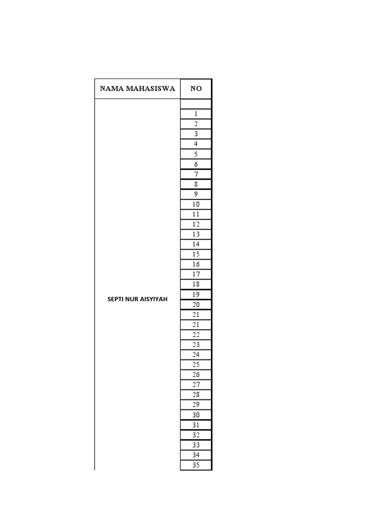 Form Rekapan Target Log Book Excel | PDF