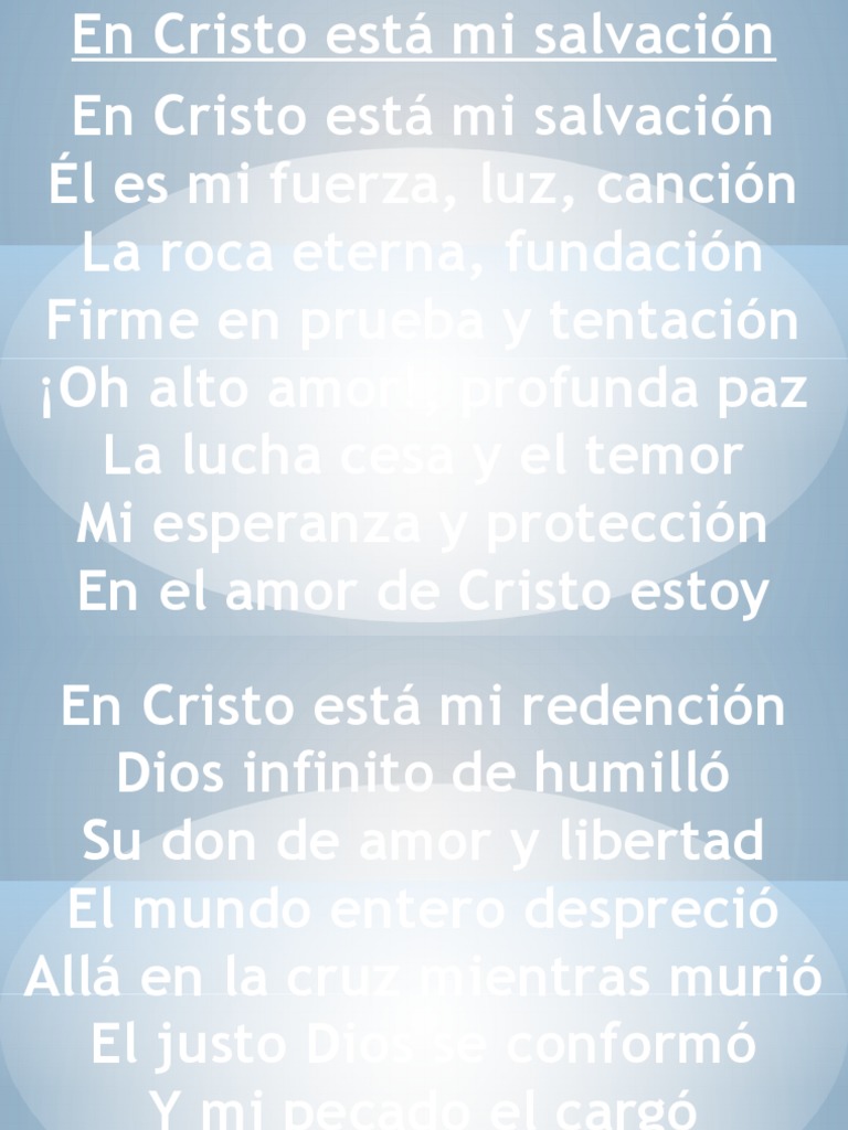 287 en Cristo Está Mi Salvación | PDF