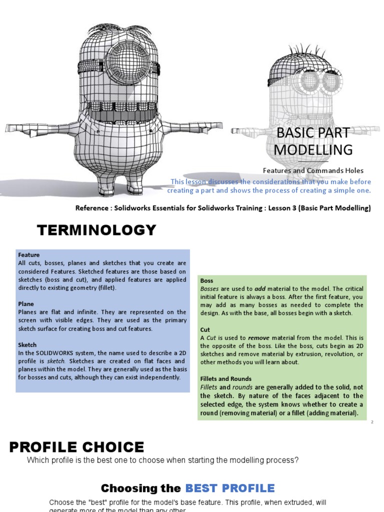 PST457 - Basic Part Modelling | PDF
