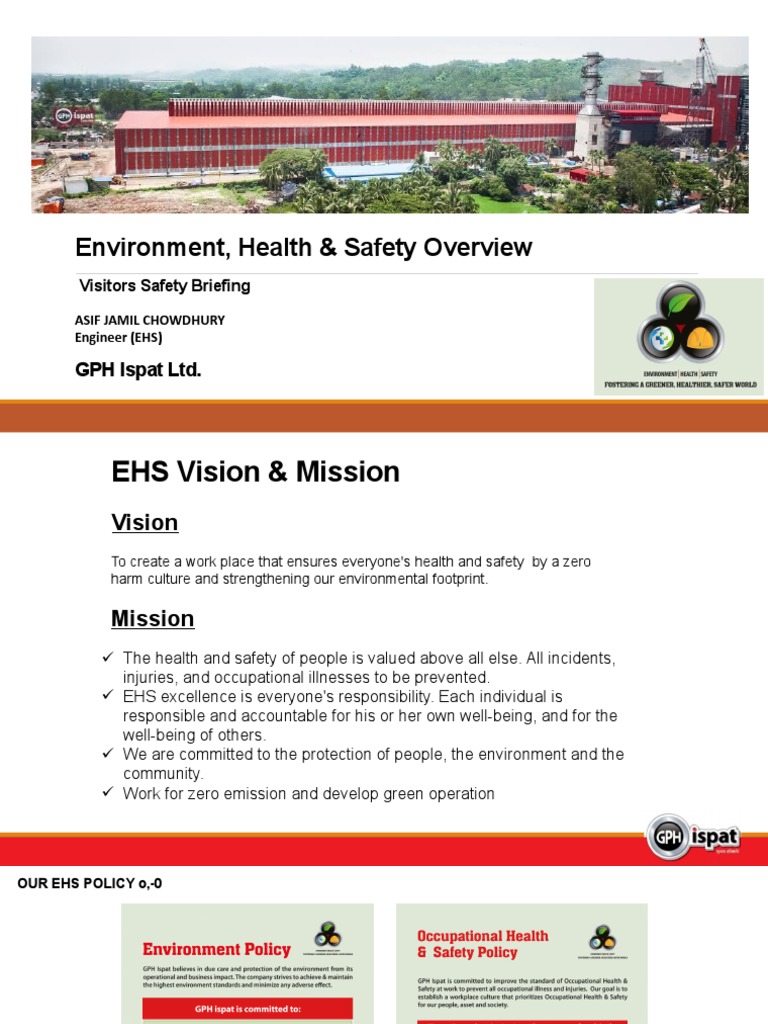 Visitors EHS Briefing - (New) | PDF | Occupational Safety And Health ...