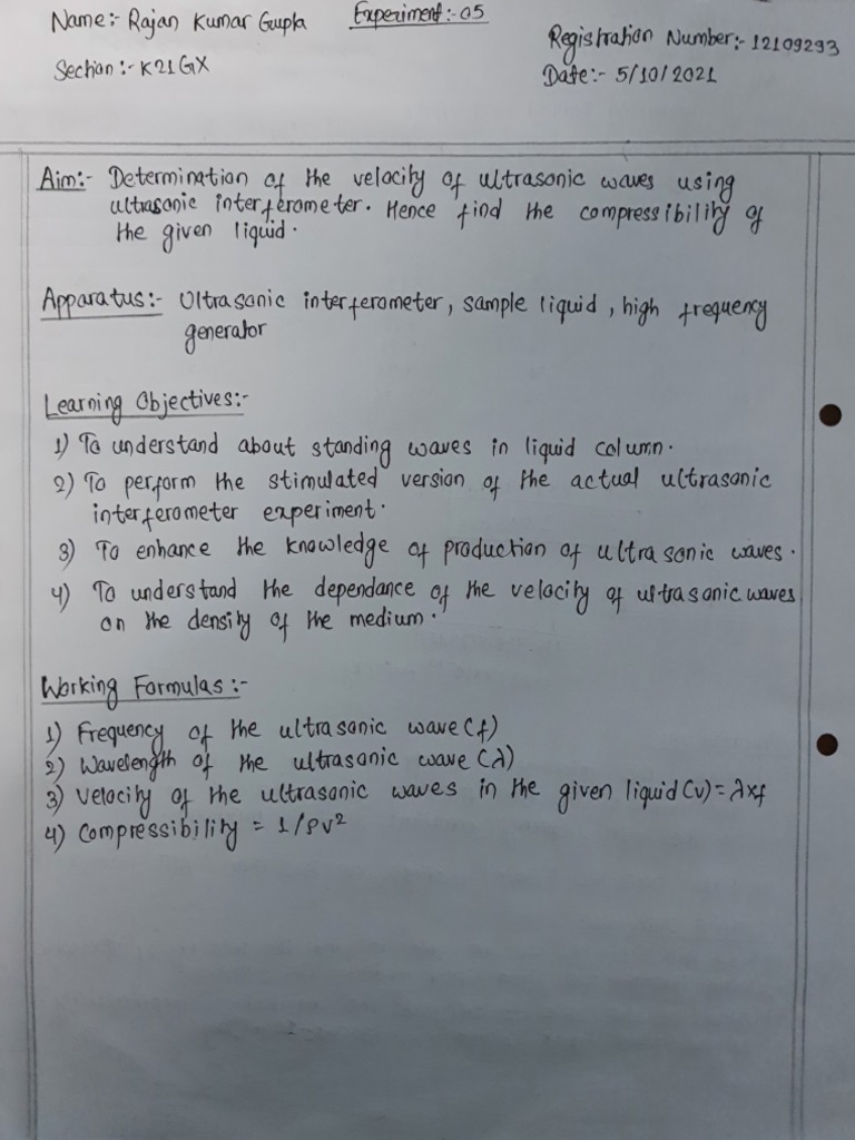 Physics Practical 5 | PDF