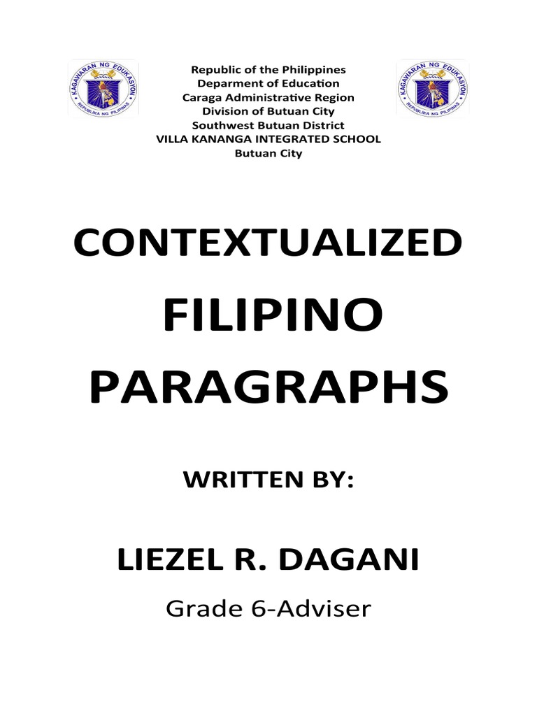 Contextualized Fil - Paragraph Dagani | PDF