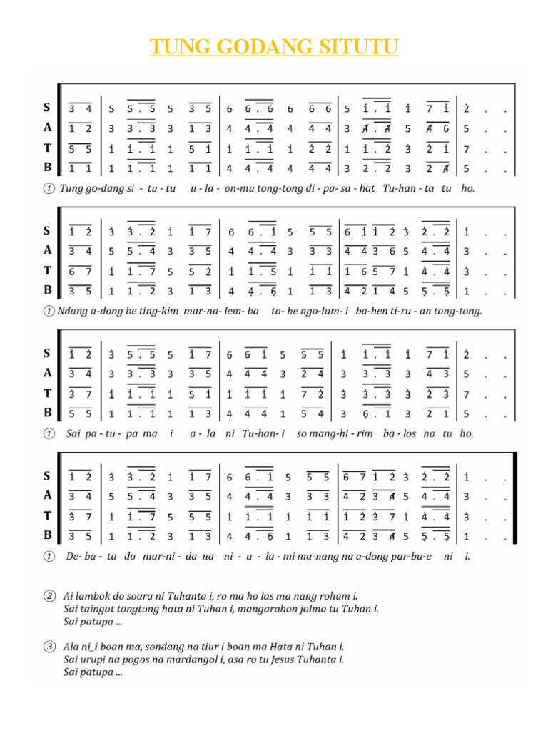 Tung Godang Situtu | PDF