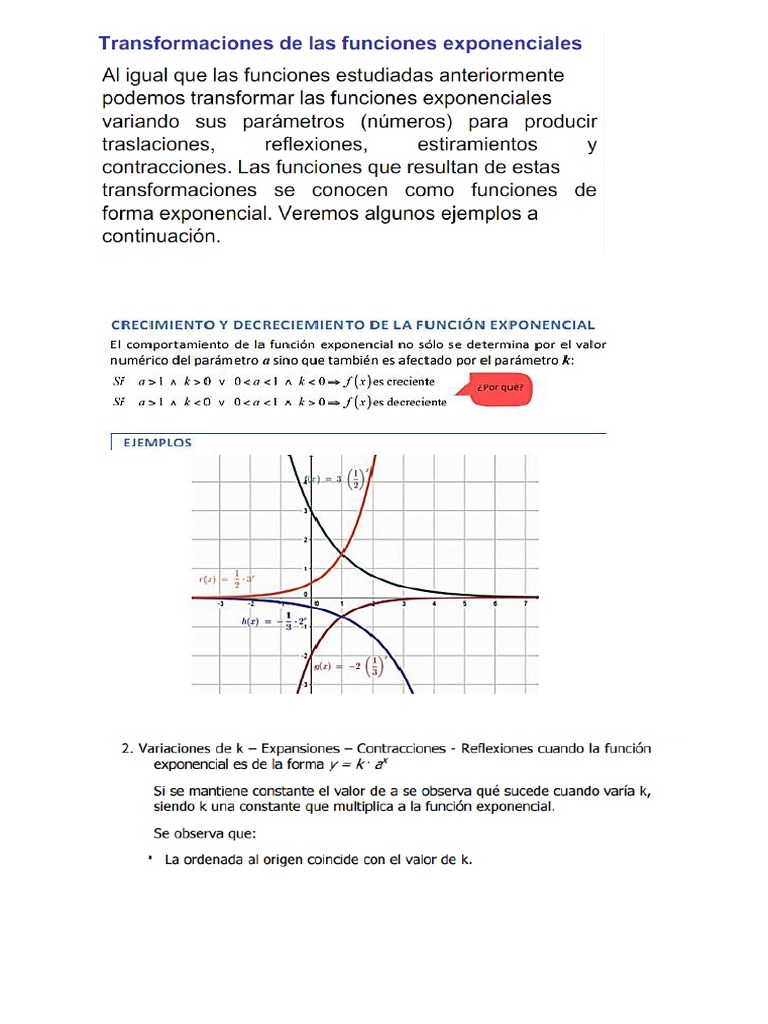 Funcion Exponenecial | PDF
