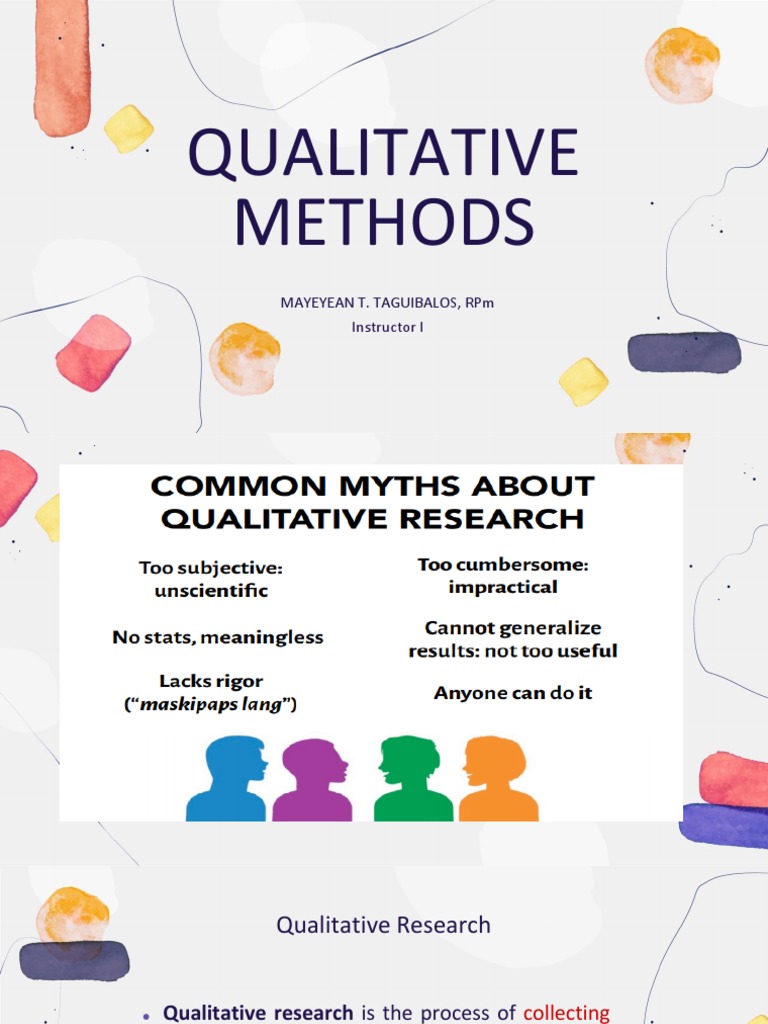 III. Qualitative Research | PDF | Qualitative Research | Ethnography