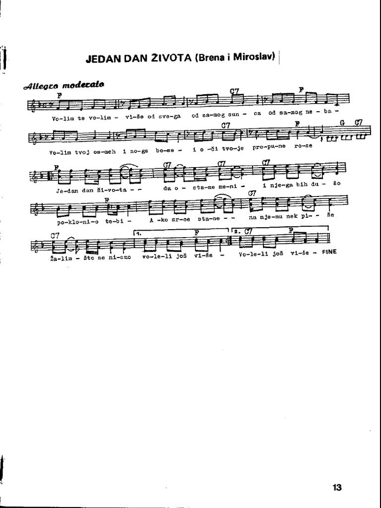 Miroslav I Brena-Jedan Dan Zivota | PDF