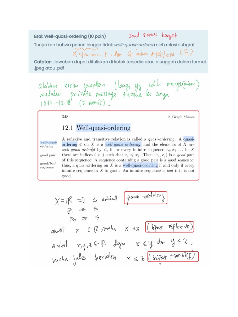 Catatan Tutorial-4 Teori Graf (12 Mei 2022) | PDF