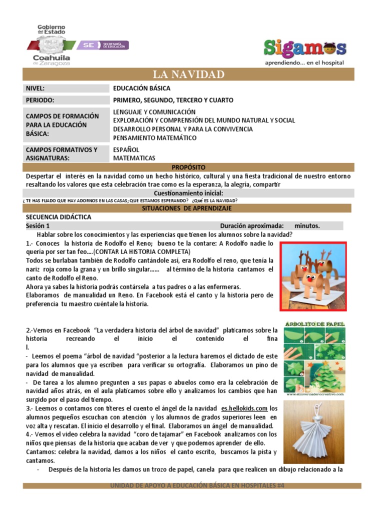 Proyecto 6 La Navidad | PDF | Narración | Navidad