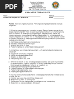 1st Quarter Exam ESP 7 | PDF