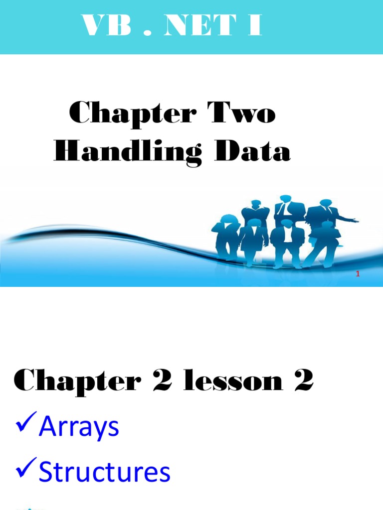 Chapter 2 VB Lesson 2 | PDF | Array Data Structure | Variable (Computer Science)
