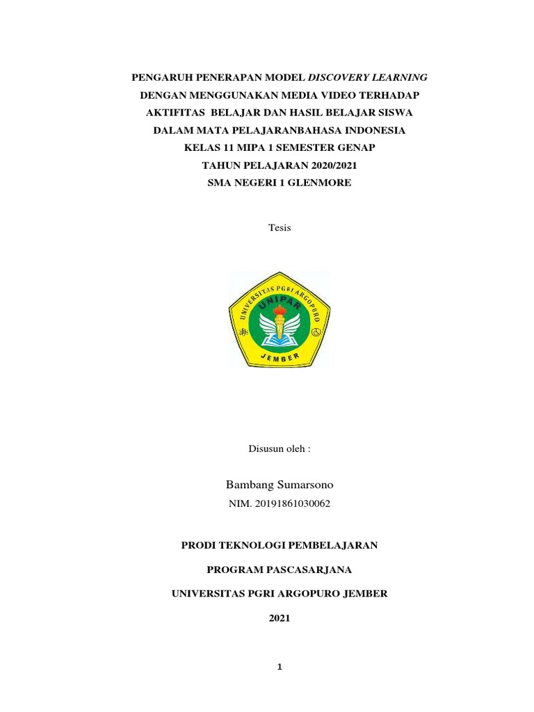 Bab1-3 Bambang Sumarsono (Rev Prof Bu Kus) | PDF