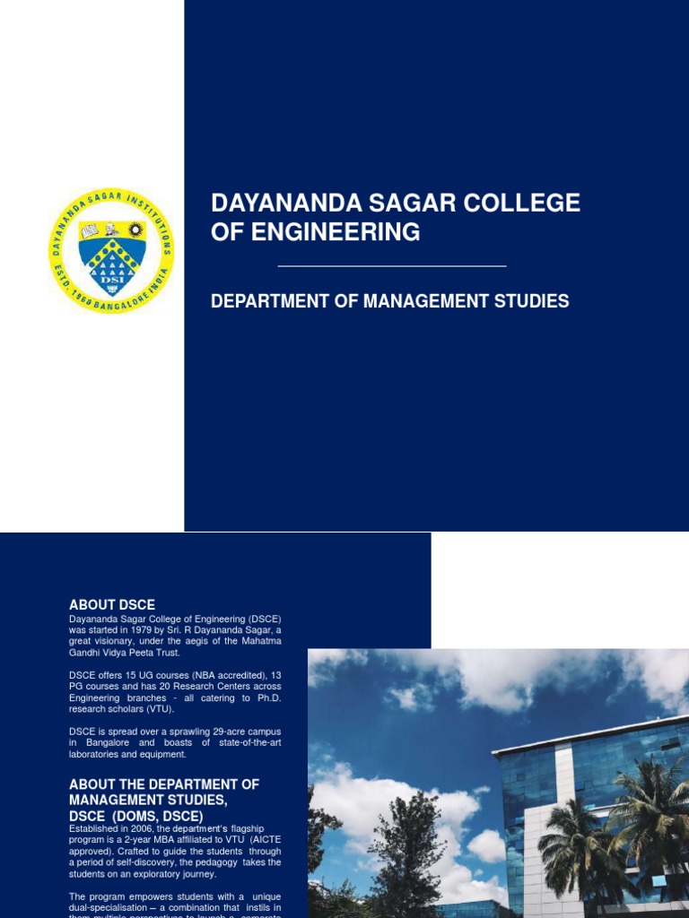 Dept of MBA-DSCE | PDF | Entrepreneurship | Analytics