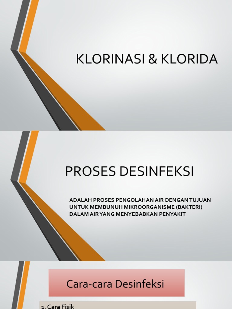 Klorinasi & Klorida | PDF