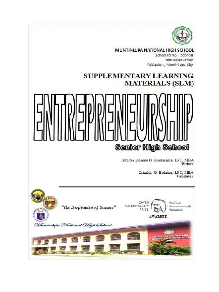 Entrepreneurship Module - Week 7 | PDF | Product (Business) | Pricing