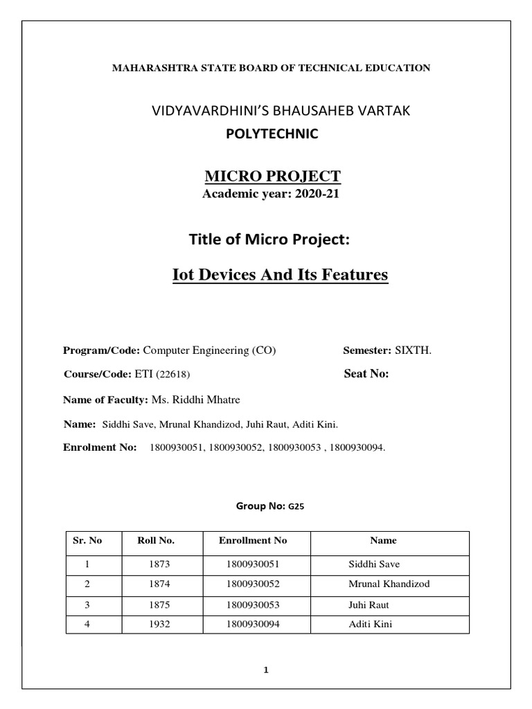 G25 ETI Microproject Final - Copy | PDF | Amazon Echo | Internet Of Things