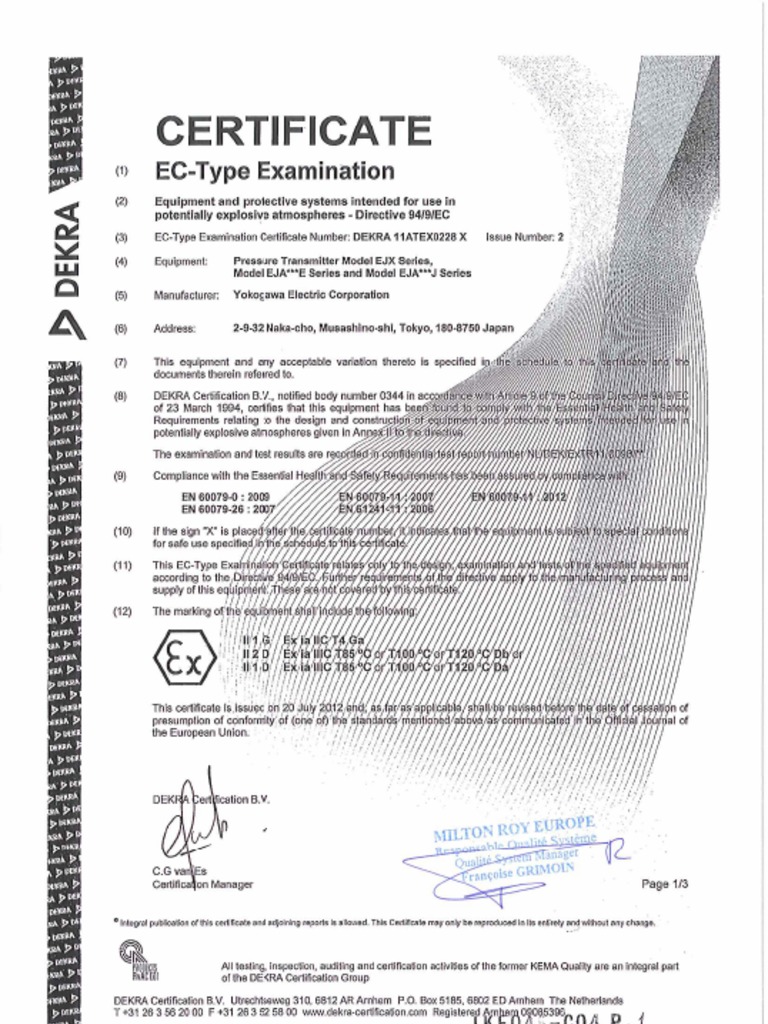 Atex Pressure Transmitter | PDF