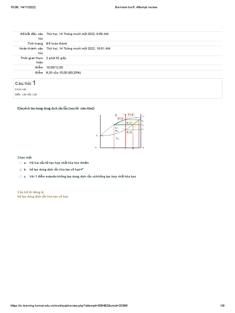 Bai Kiem Tra 6 - Attempt Review | PDF