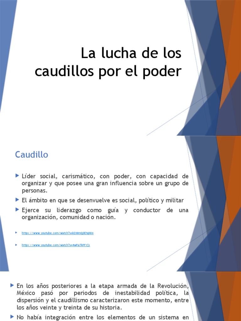 La Lucha de Los Caudillos Por El Poder | PDF | México | Gobierno