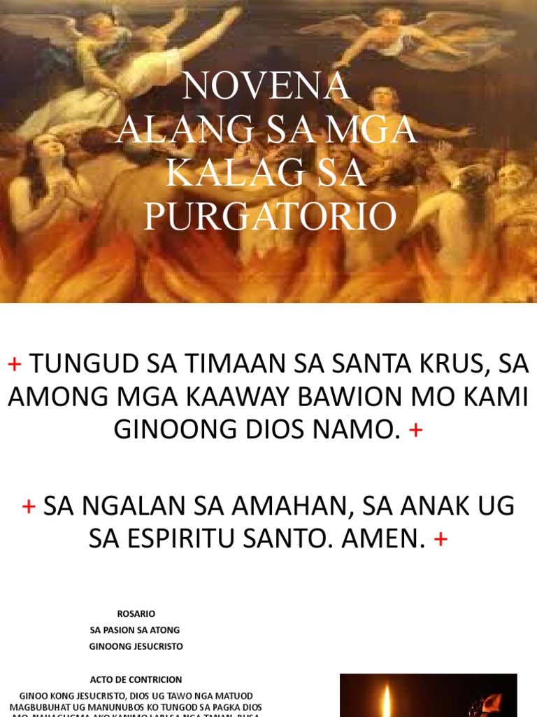 Novena Alang Sa Mga Kalag Sa Purgatorio | PDF Novena Alang Sa Mga Kalag Sa Purgatorio | PDF
