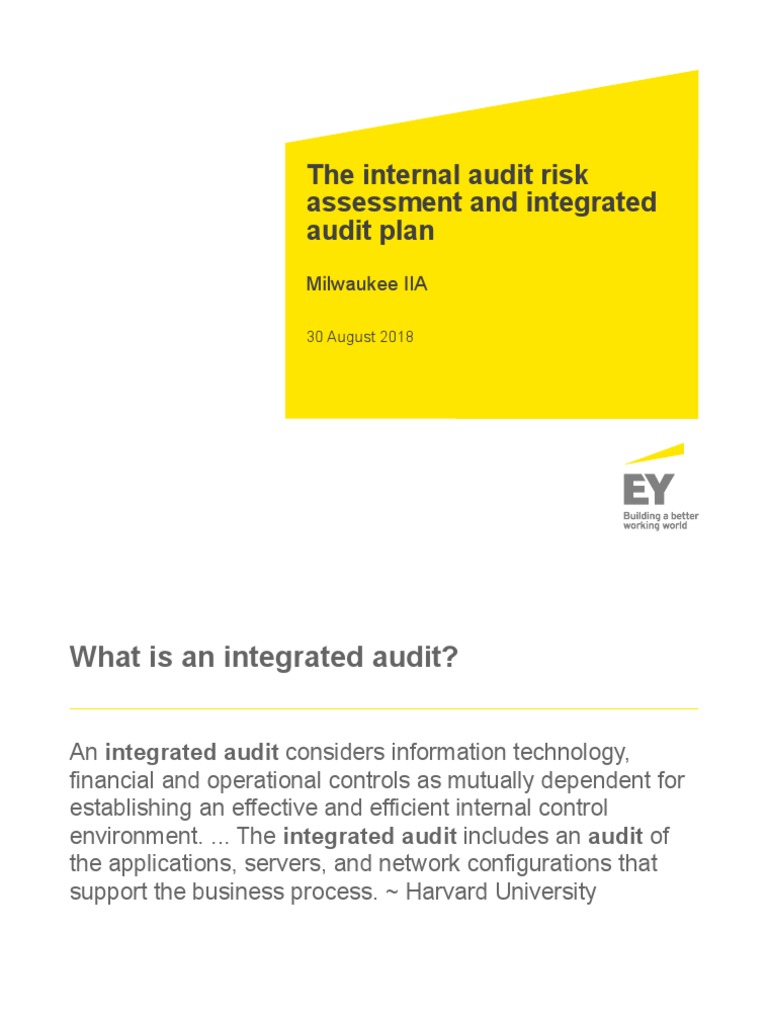 IA Risk Assessments and Integrated Audit Plan | PDF | Internal Audit | Audit