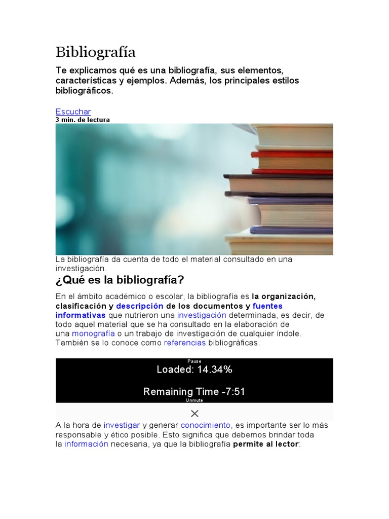 Guía Completa de Bibliografía y Estilos | PDF | Bibliografía | Citación