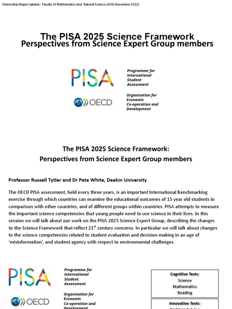 PISA Presentation | Download Free PDF | Programme For International ...